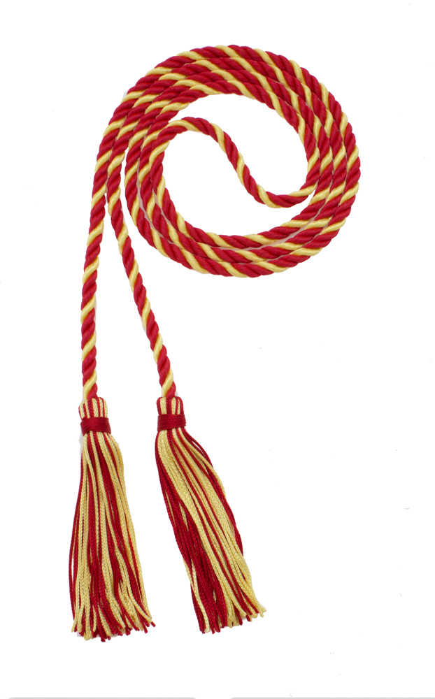 Graduation Honor Cord - RED / MAIZE - Every School Color Available ...