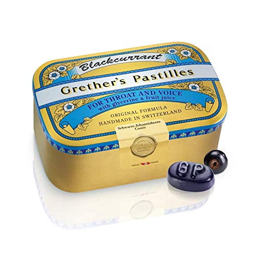 GRETHER'S Pastilles Regular, Blackcurrant, 15 oz/4 Tins of 3.75oz ...