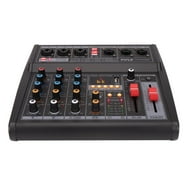 Pyle PMXU43BT 4 Channel Bluetooth Sound Board Mixer System for DJ ...