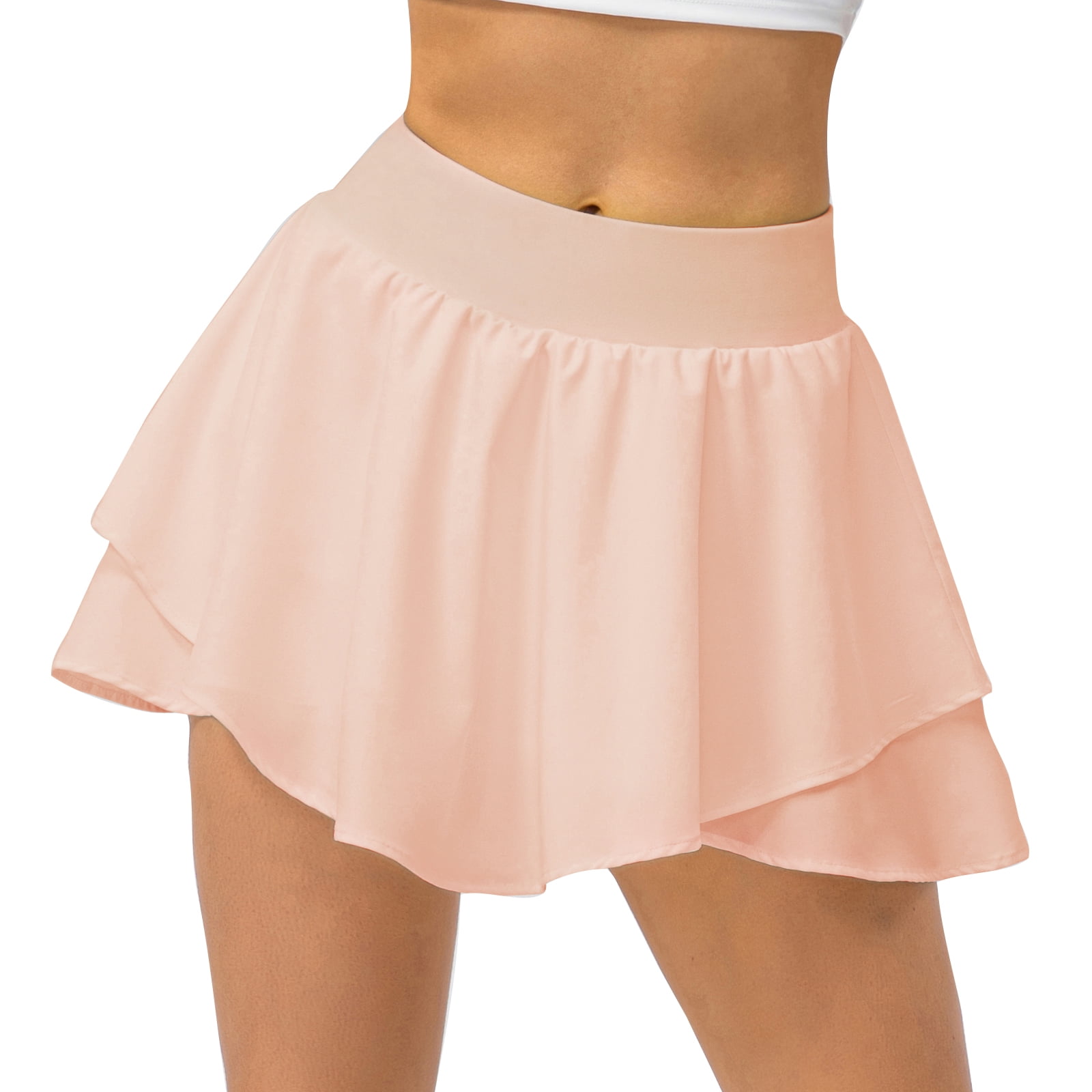 CuteStreet Women's Athletic Mini Skirt Tennis Skort with Pockets ...