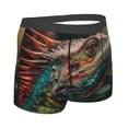 Daiia Realistic Colorful Chameleon Men's Underwear Boxer Briefs, Cotton ...