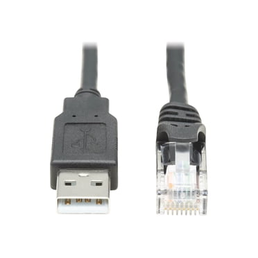 Tripp Lite 6ft USB-A to RJ-45 M/M Rollover Console Cable U009-006-RJ45 ...
