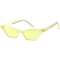 Translucent Retro Cat Eye Sunglasses For Women Color Tinted Lens 50mm