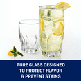 Mainstays 12 Piece Radiant Drinking Glasses Set 16 oz and 12 oz Durable ...