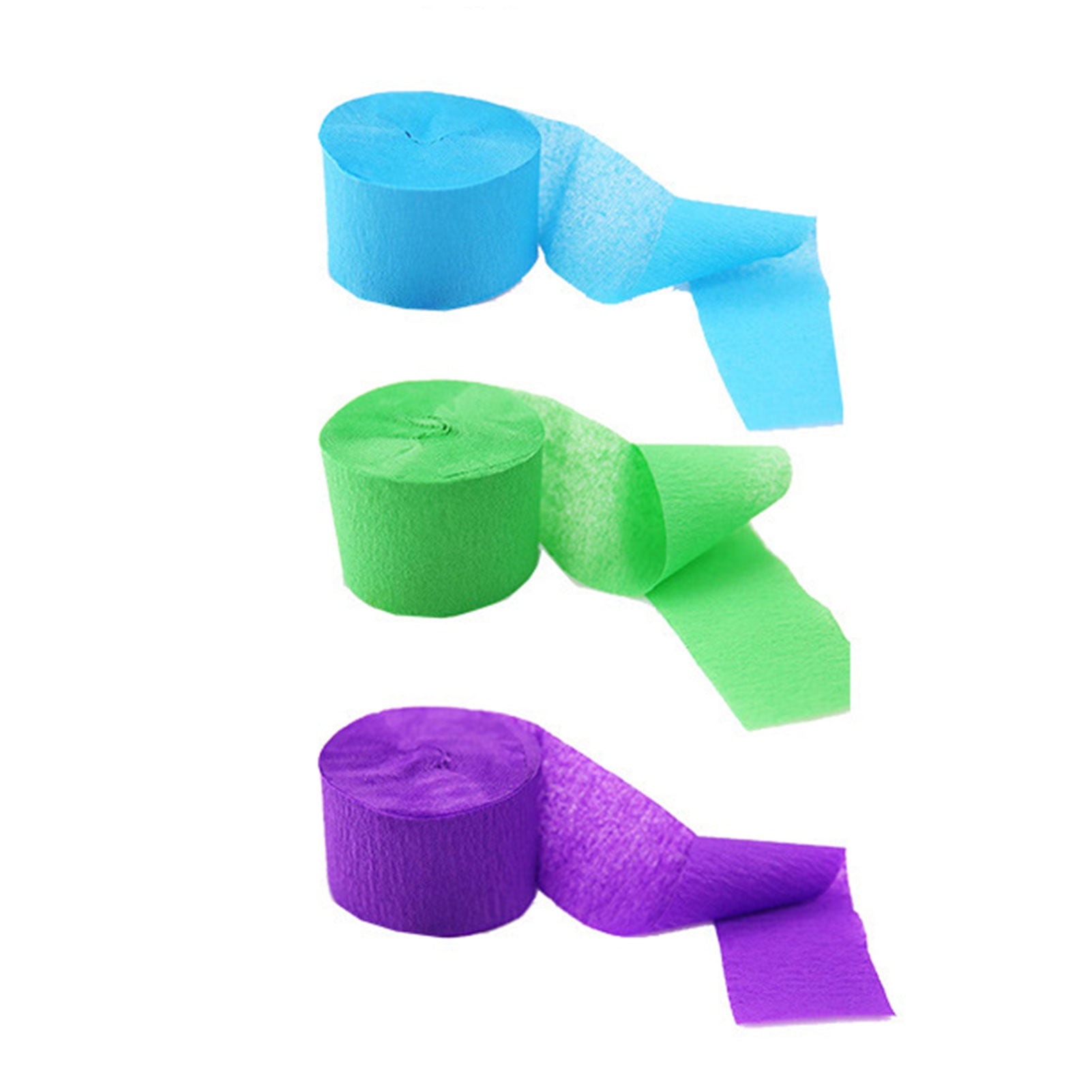 Farfi 3 Roll Crepe Paper Cuttable Crepe Paper Streamers Backdrop Decor ...