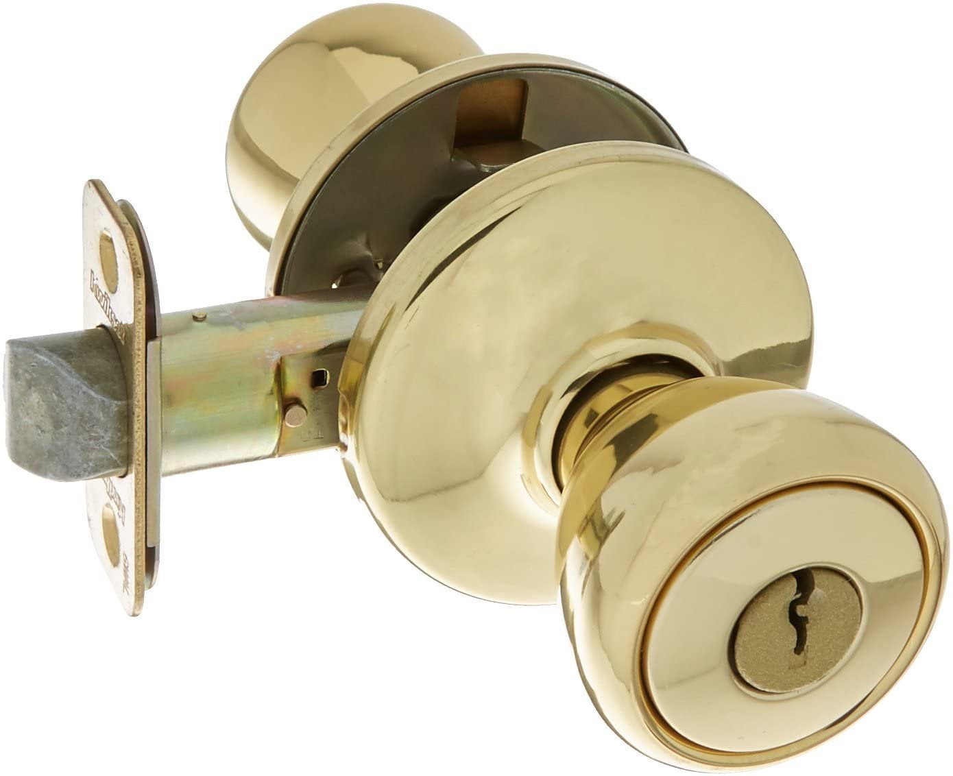 KWIKSET 94002-828 Security Tylo Entry Lockset, Polished Brass - Walmart.com