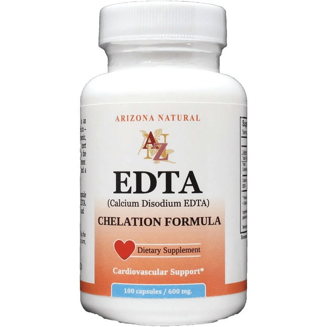 Arizona Natural - EDTA Calcium Disodium Chelation Formula 600 mg. - 100 ...