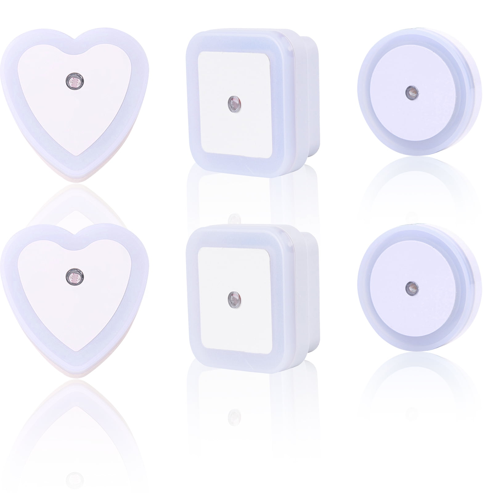 Sulythw Auto Night Light, 6 Pack, LED Sensor Room Night Light with ...