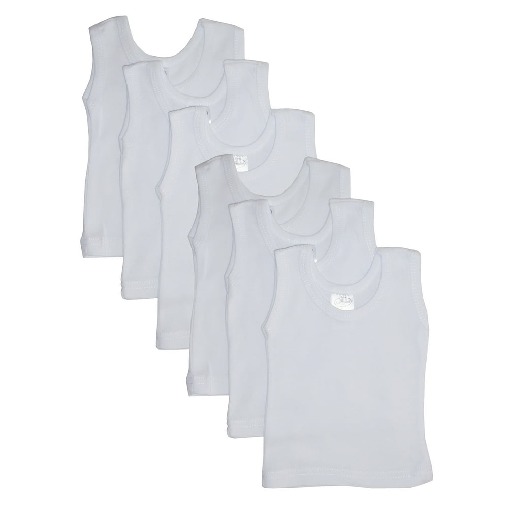 Bambini - Bambini White Tank Tops, 6pk (Baby Boys or Baby Girls, Unisex ...