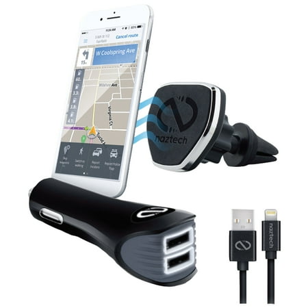 Naztech Safety Essentials Car Kit, MFi Lightning - Walmart.com