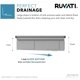 Ruvati Rvh8555 Dual Tier 57" Undermount Single Basin Stainless Steel ...