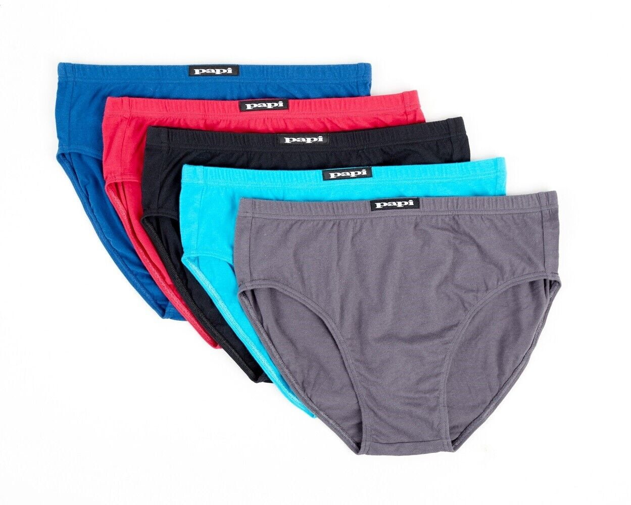 Papi Men's Low Rise Cotton Brief 5 pack - UMPA007 (PA07U, XL) - Walmart.com