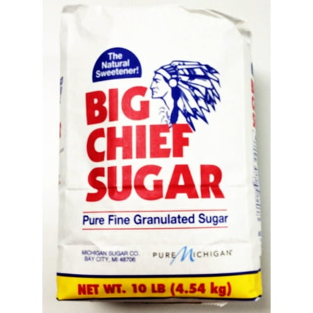 Big Chief Granulated Sugar, 10 lbs - Walmart.com