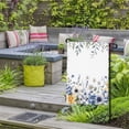 Blue Yellow Garden Flag 28x40 Inch Flowers Eucalyptus Leaves Farmhouse ...