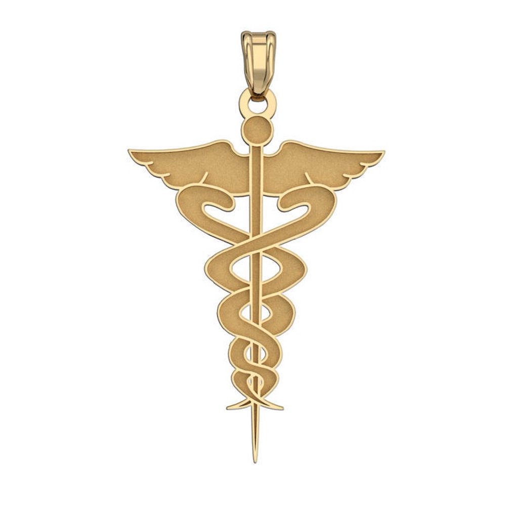 PicturesOnGold.com - 14K GOLD MEDICAL EMBLEM PENDANT - APPROXIMATLEY 2/ ...