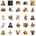 50-Pack Funny Cat Stickers - Hilarious Cat Meme, Expression Pack, Silly ...