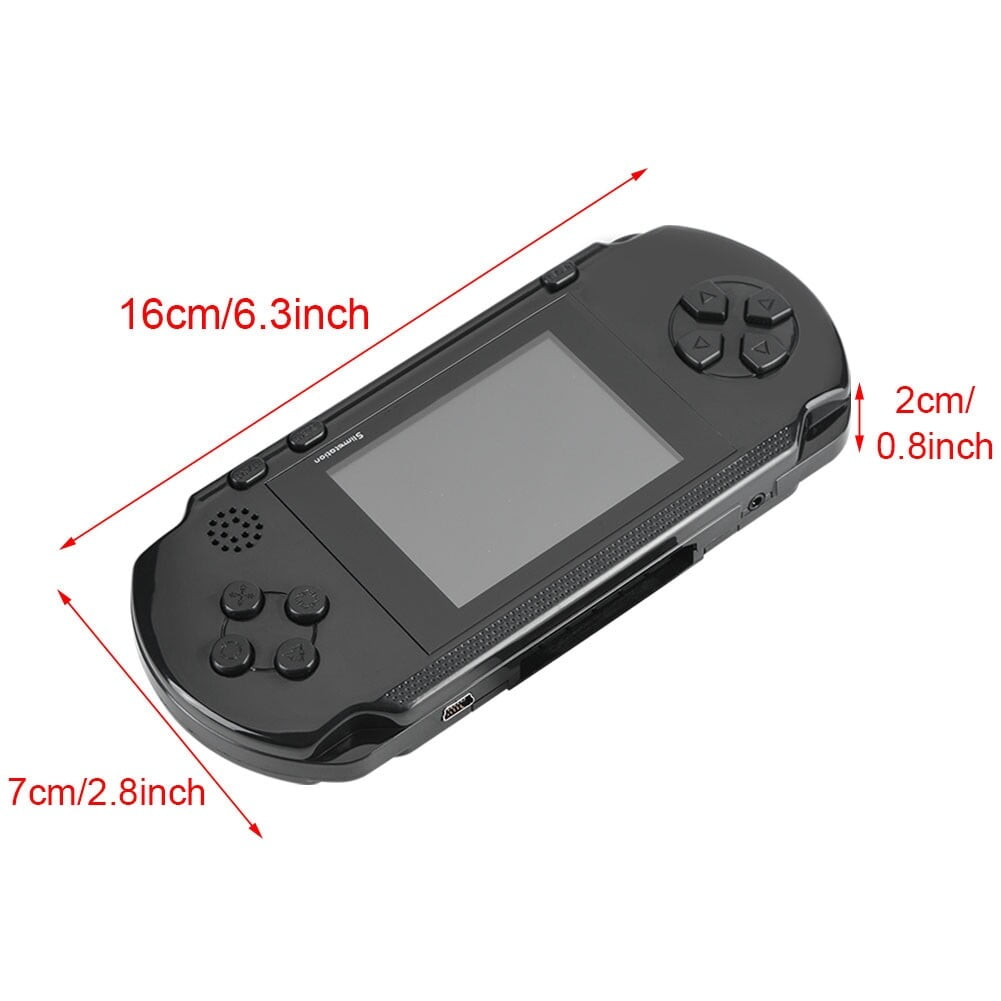 PXP3 Slim Station 16 Bit Portable Handheld Game Player Video Games Console w 2 Games Cards Walmart