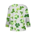 CCRFTGI St Patrick's Day Girls Long Sleeve Shirts Fashion Shamrocks ...