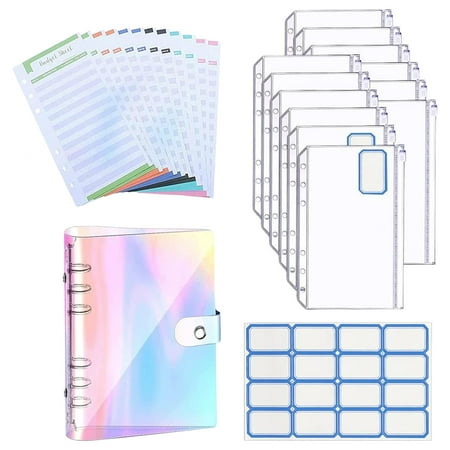 Notebook Binder Cover Budget Binder Budget Envelope with Adhesive Label ...