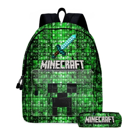 Minecraft Game Surrounding Backpack Large-capacity Storage School Bag ...