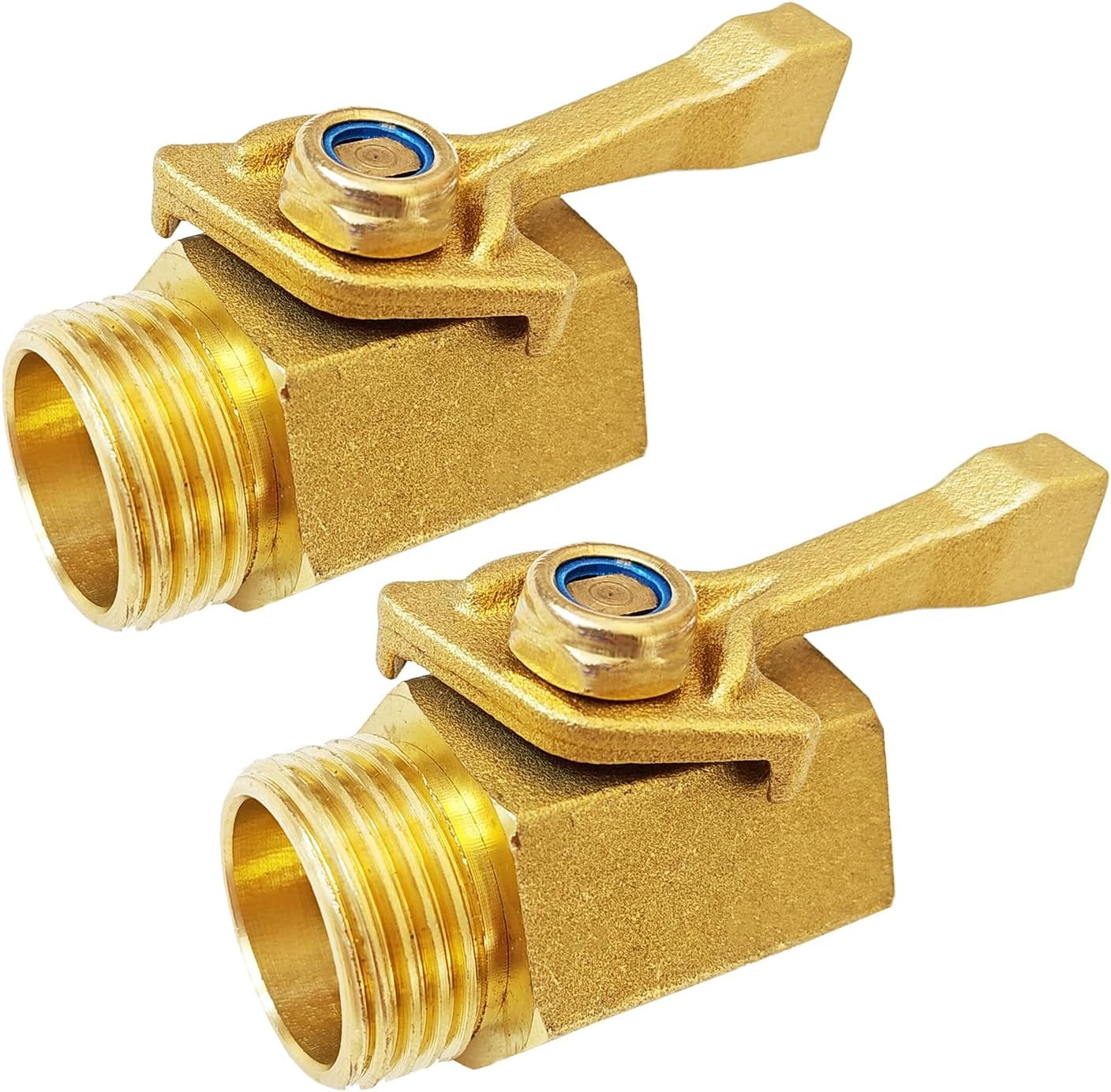 SHIBA-Heavy Duty Brass Garden Hose Shut Off Valve, 3/4 Inch(Pack of 2 ...