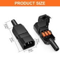 3Pin Terminals Quick Connectors 10A 250V IEC320 C13 Female Inlines ...