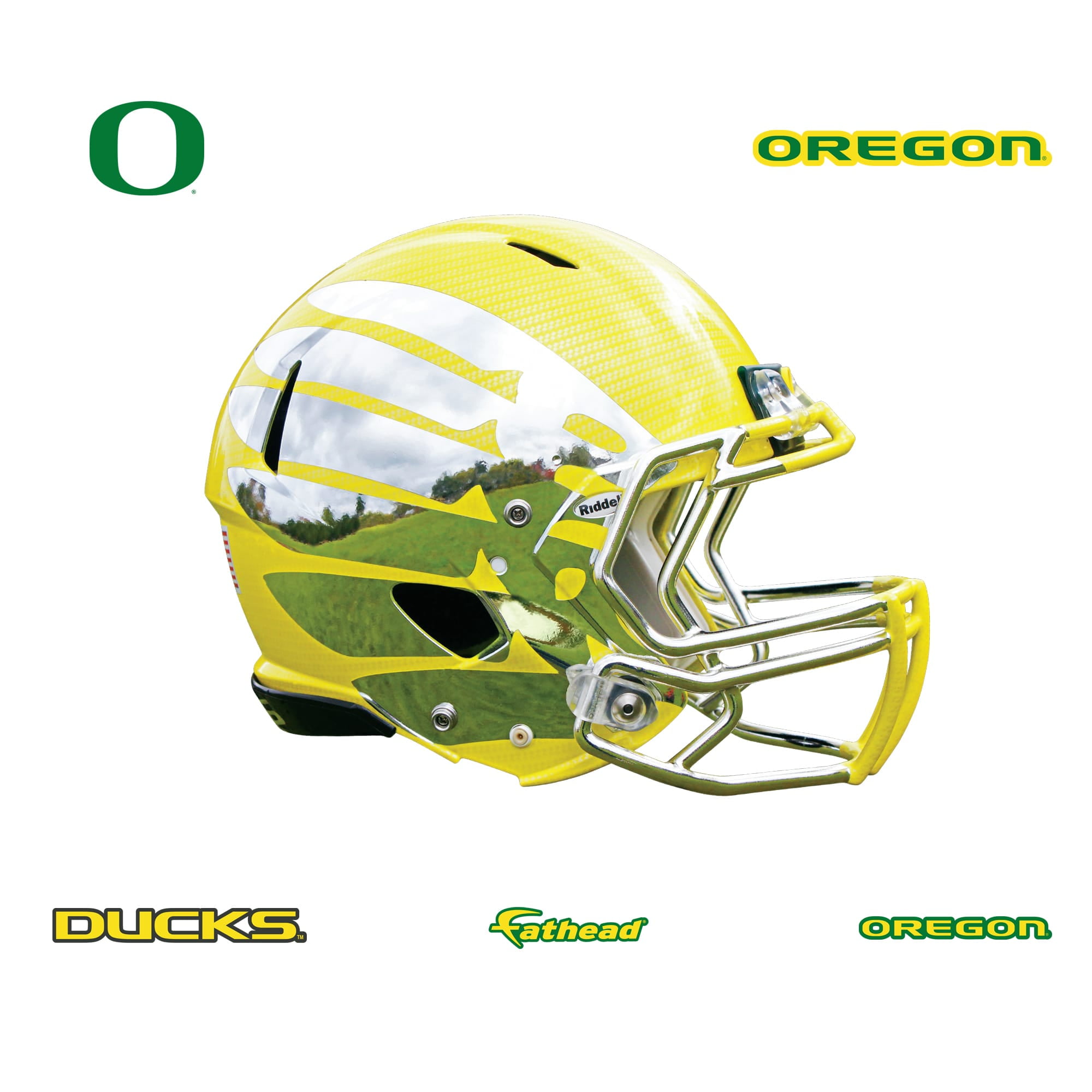 Oregon Ducks Liquid Metal Helmets