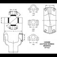 Dana 5-291X Universal Joint Greaseable; Conversion U-Joint 1310 To 2C ...