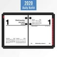 AT-A-GLANCE Compact Desk Calendar Refill, 3 x 3 3/4, White, 2018 ...