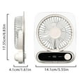 EcoNest Aromatherapy Oils Portable Desk Fan USB Rechargeable Small ...