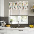 2 Pack Valances for Windows, Green Yellow Diamond Window Valances for ...
