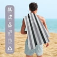 Jessy Home 4 Pack Large Oversized Beach Towels Set 30"*60" Cabana ...