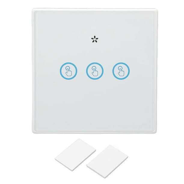 Smart Wireless Touch Panel Switch 433MHz Wiring Free Remote Control ...
