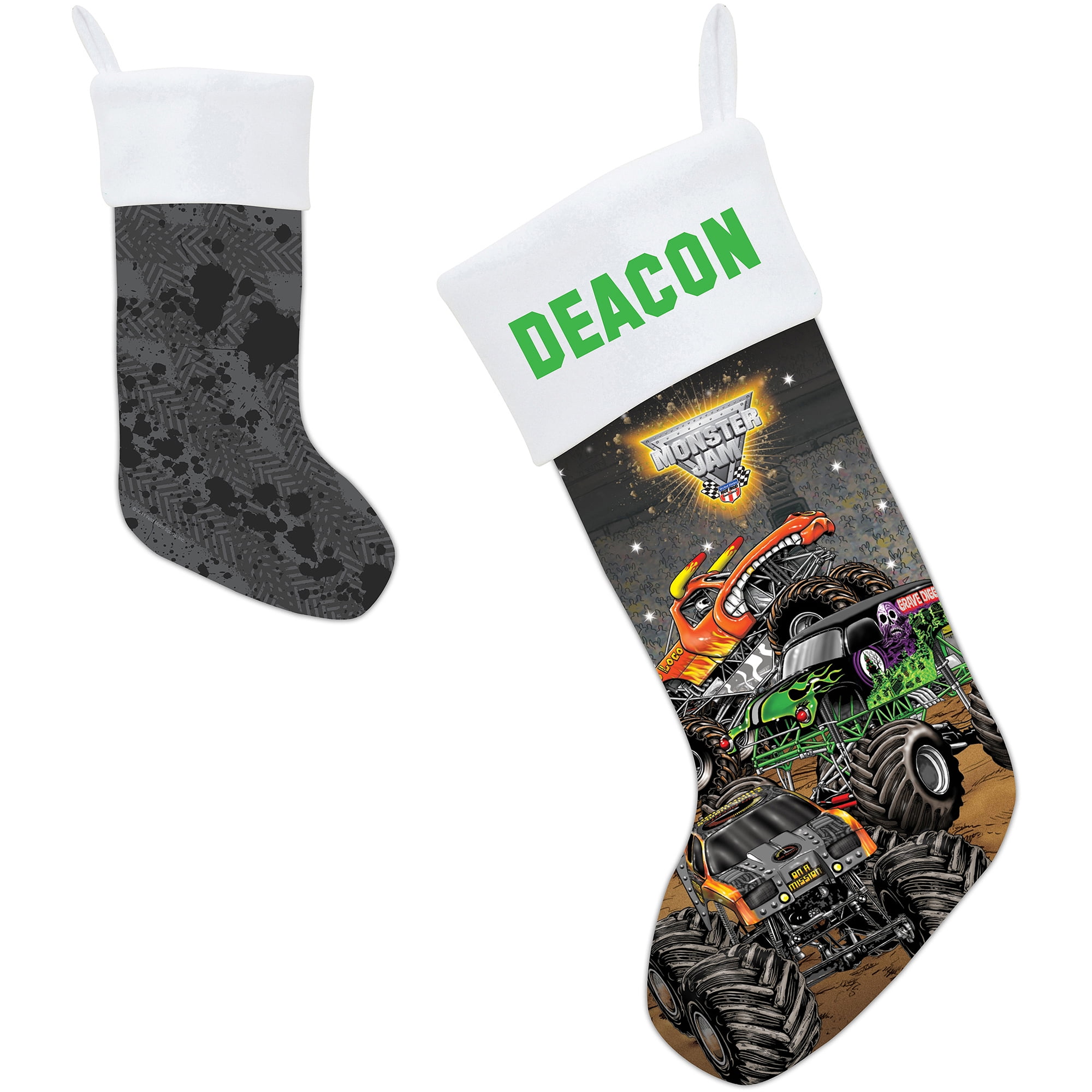 Personalized Monster Jam Crunch Bunch Christmas Stocking - Walmart.com