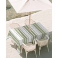 52x70 Inch Outdoor Tablecloth with Umbrella Hole Zipper Rectangle Sage ...