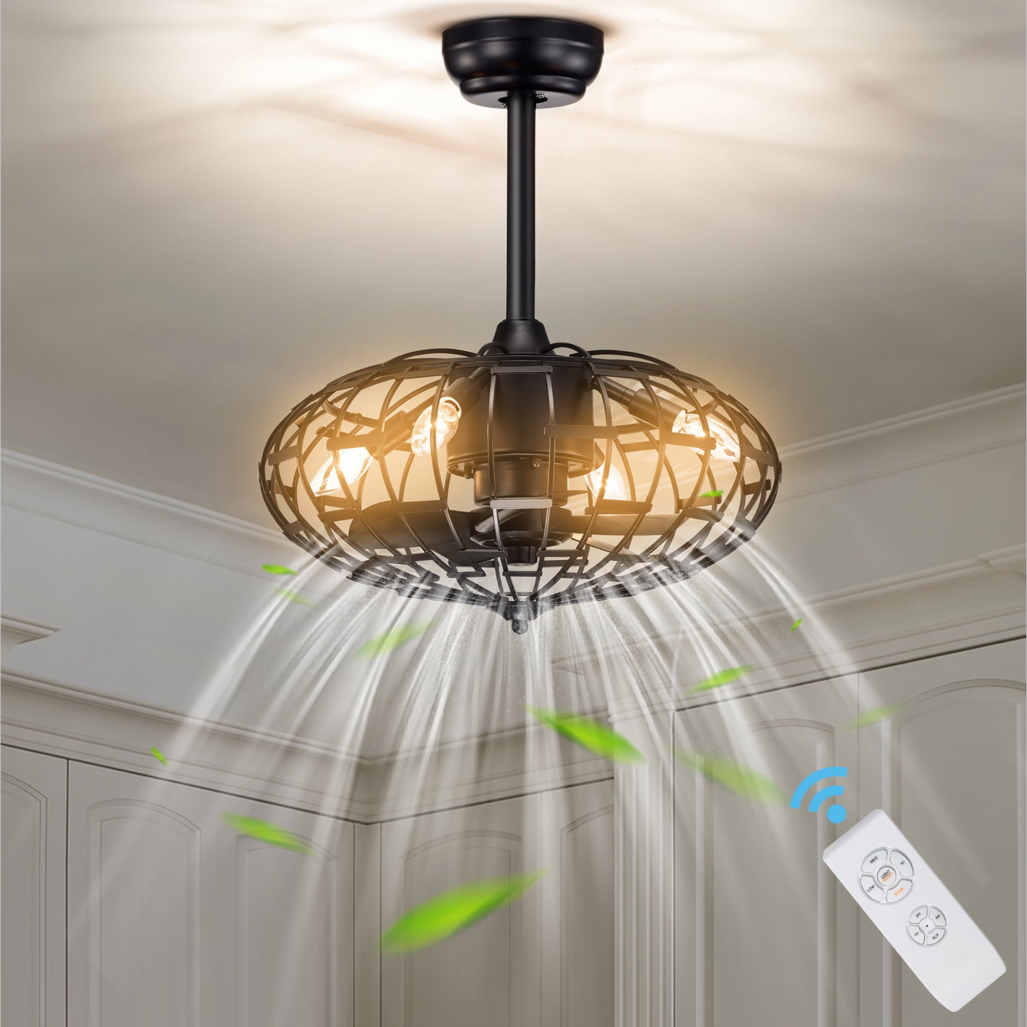 Click here for Costway Ceiling Fan With Light  Enclosed Ceiling F... prices