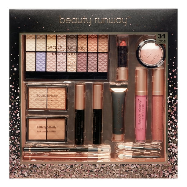 Beauty Runway Essentials Makeup Set, 31 Pieces, Muticolor - Walmart.com ...