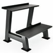 Body Solid Adjustable 2 Tier Weight Rack, Black, 79 lbs - Walmart.com