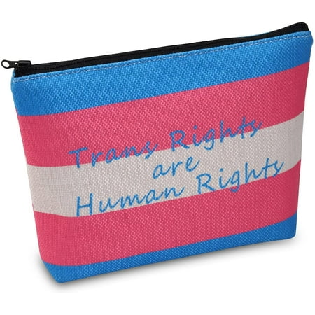 LGBTQ Pride Makeup Bag Transgender Gift Trans Rights are Human Rights ...
