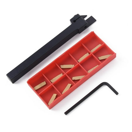 10x MGMN200 Carbide Insert+MGEHR1010-2 Turning Tool Holder Grooving ...