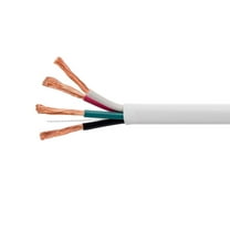 Monoprice Speaker Wire, CL2 Rated, 4-Conductor, 14AWG, 250ft, White ...