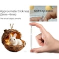Acorn Animal Shape Decorative Hanging Ornaments, 2D Acrylic Wall Decor ...