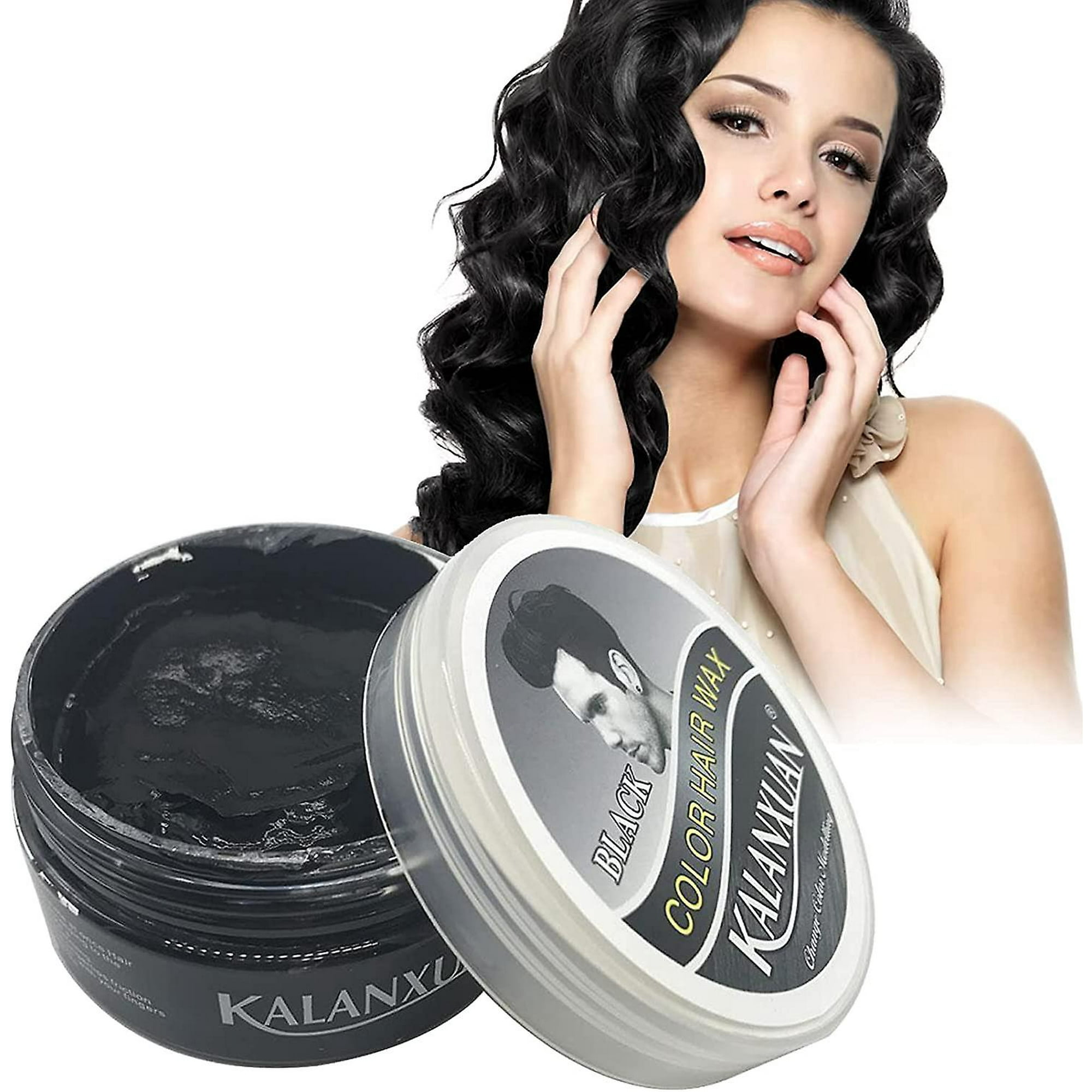 Temporary Hair Wax Colour Black Hair Dye Black Hair Wax Hair Style Dye Mud Hair Spray Colour For Men Women Instant Styling Walmart