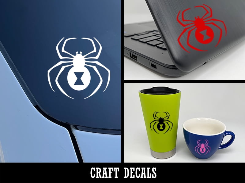 Black Widow Spider Craft Vinyl Indoor Outdoor Decal Sticker - Gold - 5 ...