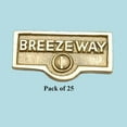 25 Switch Plate Tags BREEZEWAY Name Signs Labels Brass Traditional ...