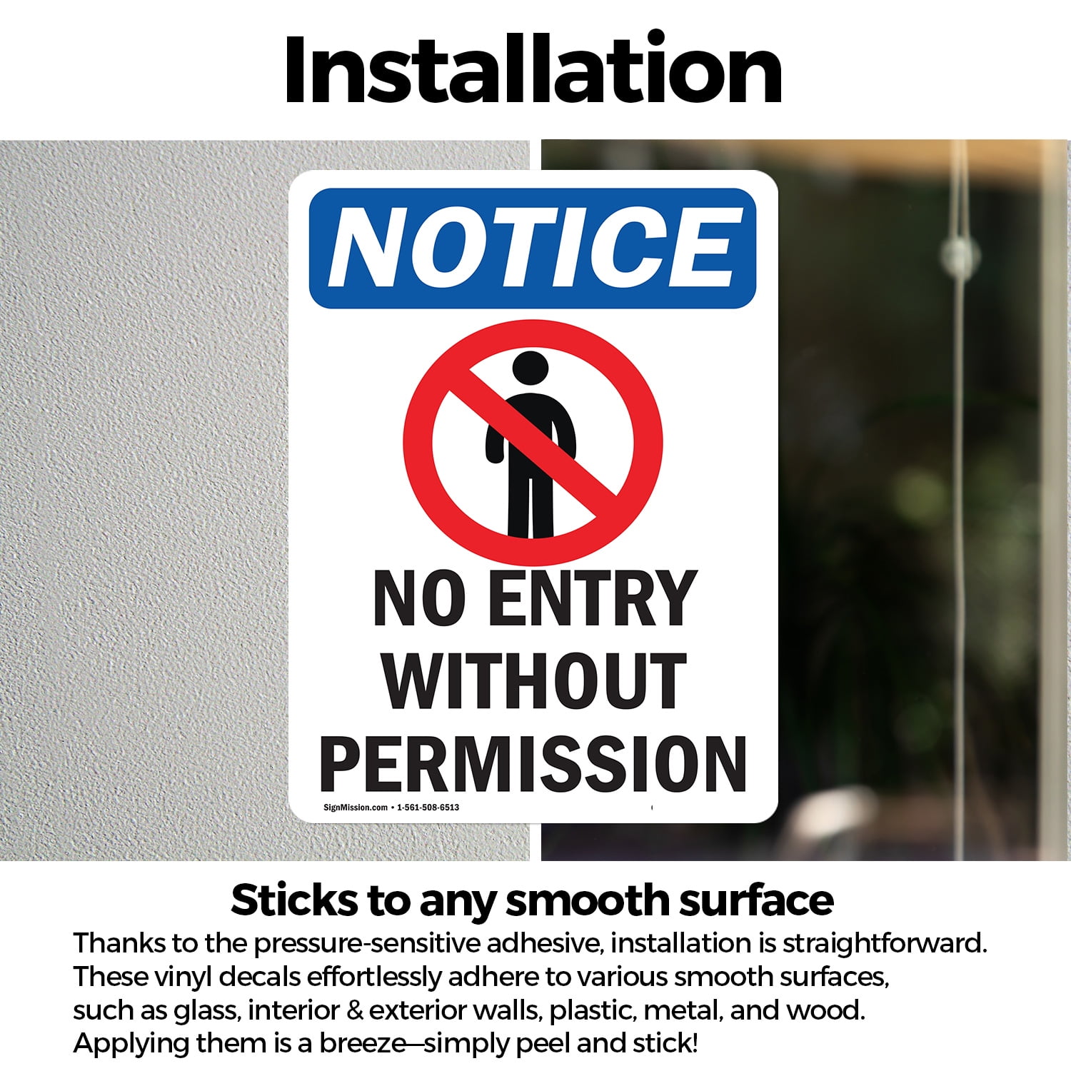 No Entry Without Permission Logo Security Sign 1020 At ₹ 70/piece