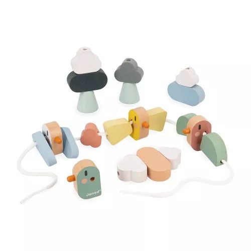 Click here for Janod Sweet Cocoon Threading Beads  21 Beads  Bird... prices