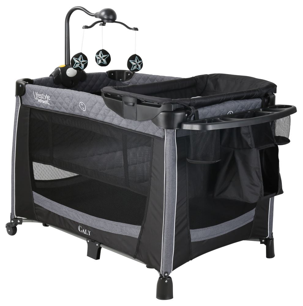 Cuna de Viaje Tipo Corral Lujosa Galy Negro Lifestyle By Infanti ...