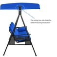 3 Seater Patio Swing Canopy Replacement Outdoor Swing Top Cover With ...