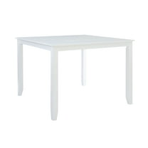 Solid Wood 30 inch Square Dining Table in White - Walmart.com